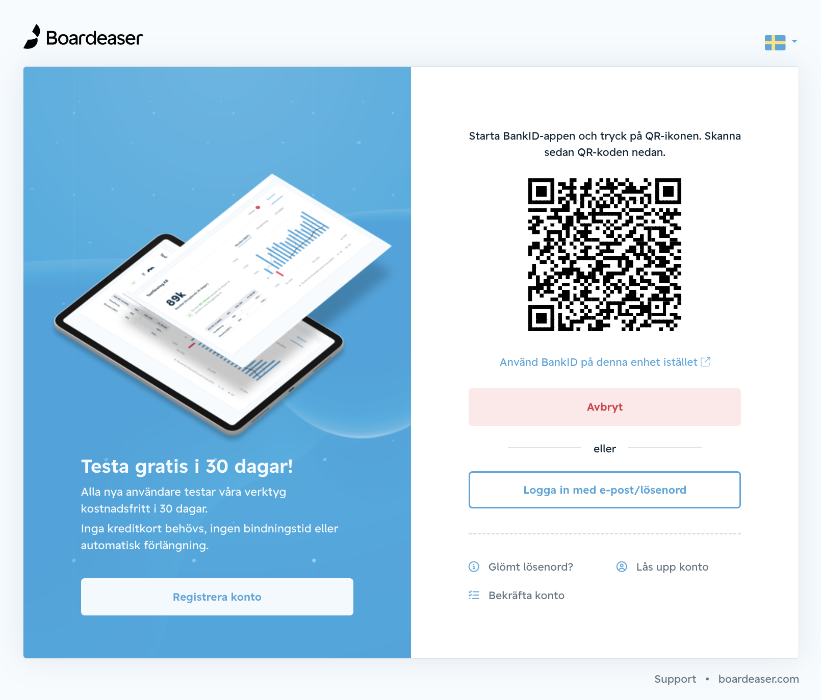 Hur aktiverar och loggar jag in med BankID? – Boardeaser AB