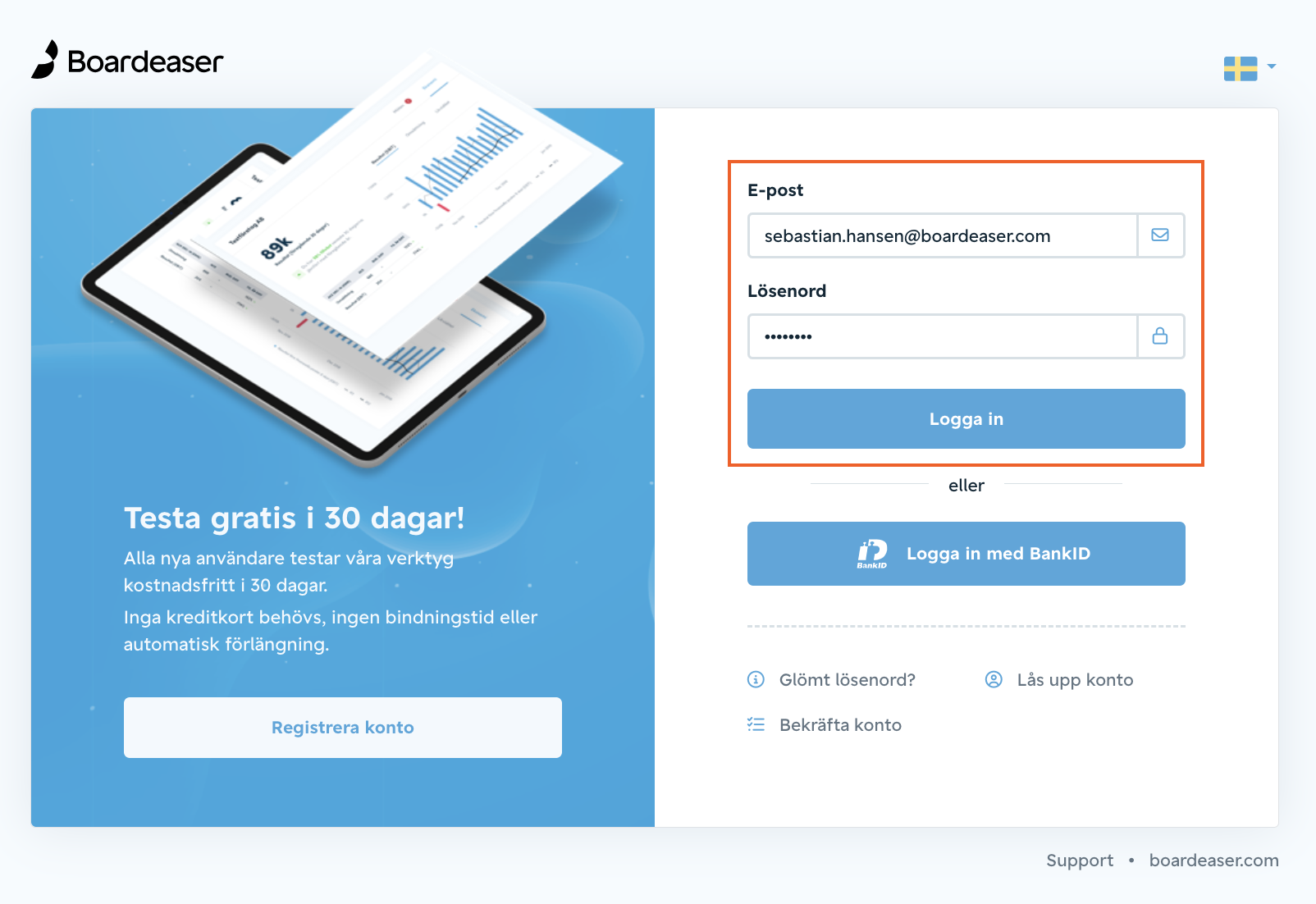 Vilka sätt finns det att logga in till Boardeaser? – Boardeaser AB