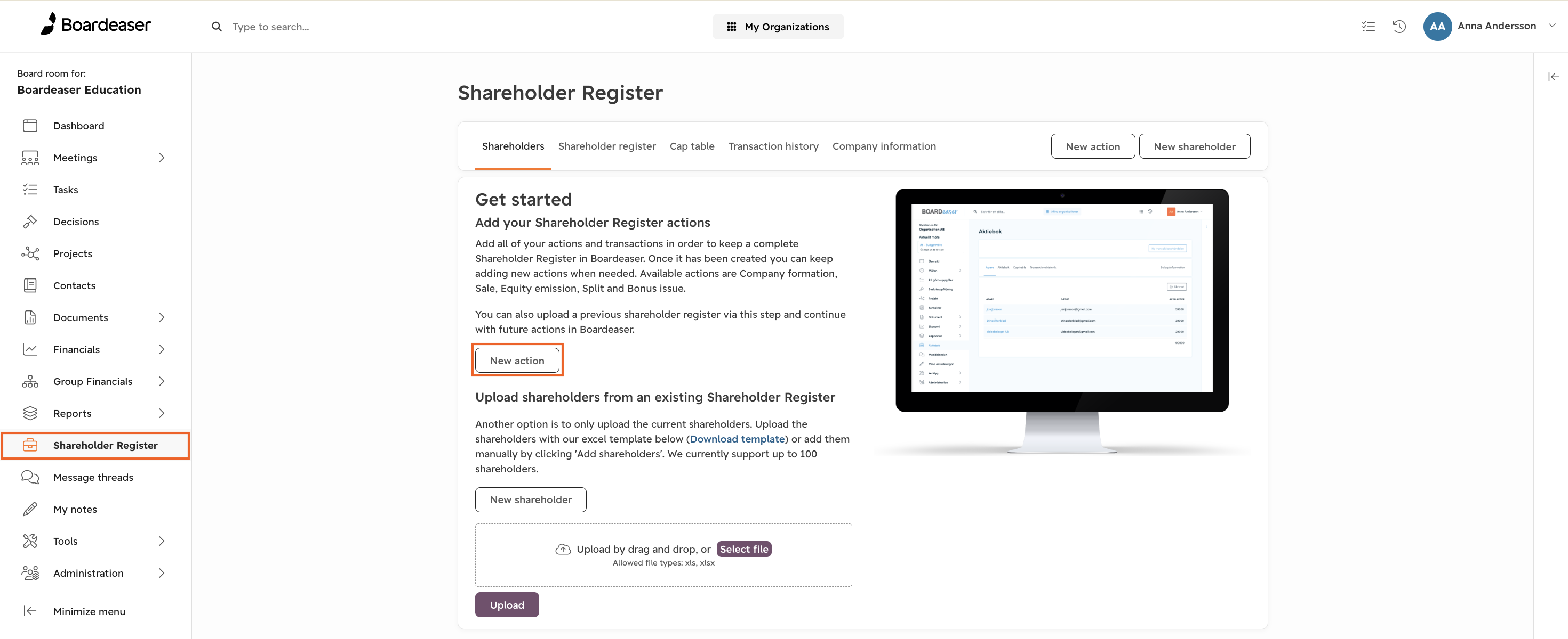 How do I create a shareholder register? – Boardeaser